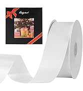 Amazon.com: Solid Color Double Faced White Satin Ribbon 5/8" X 25 Yards ...
