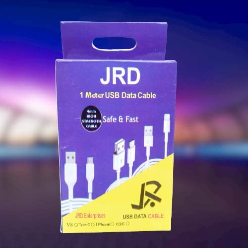 JRD Enterprises Micro USB PVC Data Sync Fast Charging Cable 1 Meter Long USB Cable for Micro USB ...
