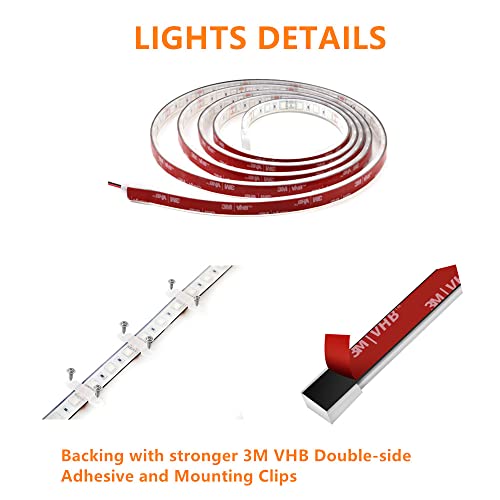 Snapklik.com : Marine Submersible Boat LED Strip Lights, 12V 4FT IP68 ...