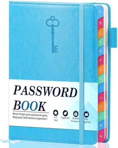 Amazon.com : SUNEE Password Keeper Book with Colorful Alphabetical Tabs ...