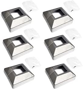 Licorne Aluminum Post Base Cover for 2" Post (Mill - Unpainted), Lot 6 ...