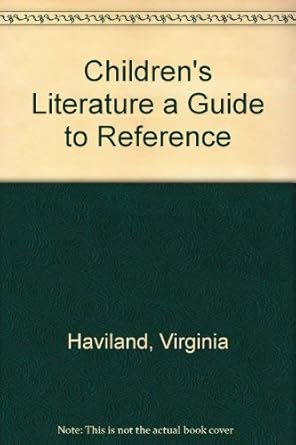 Buy Children's Literature a Guide to Reference Book Online at Low ...
