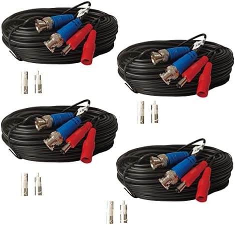 Amazon.com : ANNKE 4 Pack 150 Feet Security Camera Cable, All-in-One ...