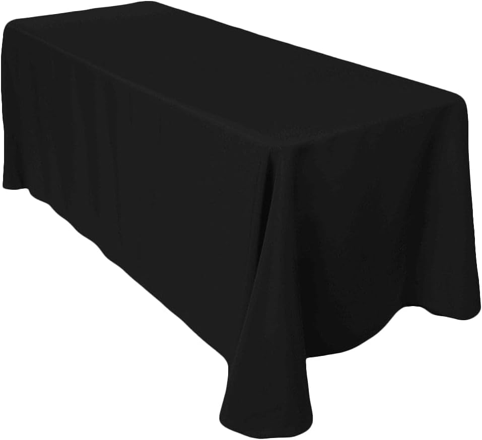 Amazon.com: Leading Linens 10-pcs 90" x 156" Inch Rectangular Polyester ...