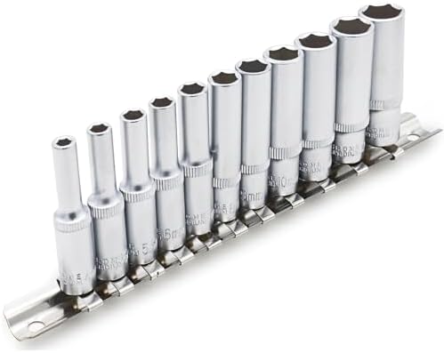 S0810L 1/4in Drive Deep Socket Set of 10 Metric : Amazon.co.uk: DIY & Tools