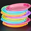 Amazon.com: Exquisite Black Light Glow Party Plates - 120 Party Plates ...