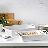 ProCook - Plat de Cuisson en Porcelaine - Set 3 Pièces - Blanc : Amazon ...
