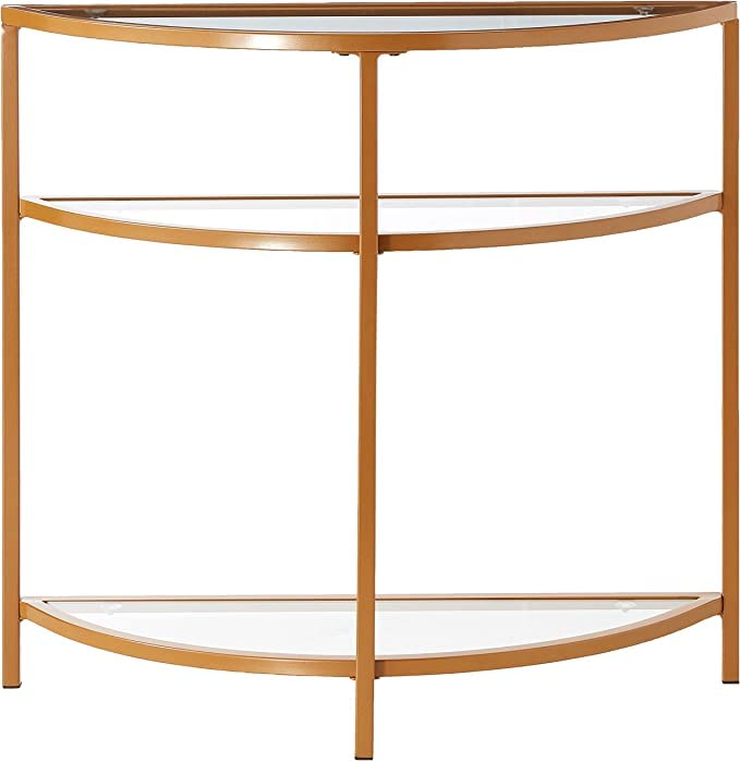 New Mark Impex Home Decor Collection Modern Glass Half Moon Accent ...