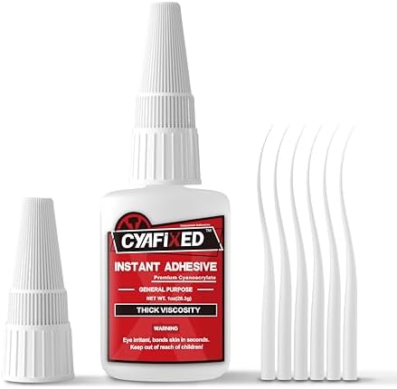 CYAFIXED Strong Cyanoacrylate (CA) Super Glue, High Strength Thick ...