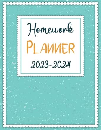 Homework Planner 2023-2024: Daily Students Track Assignments & Class ...