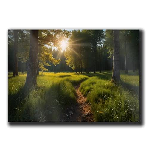 Amazon.com: Green Forest Poster Wall Art, Living Room Wall Decor, Large ...