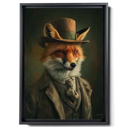 Amazon.com: Distinguished Gentleman Fox, Funny Animal Prints, Humorous ...