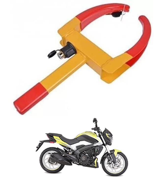 RKPSP Heavy Duty/Anti-Theft Wheel Lock Security Clamp for Bajaj-Dominar ...