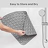Amazon.com: XIYUNTE Corner Shower Mat Non Slip - 21 x 21 Inches Corner ...