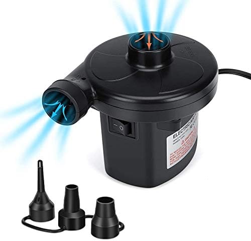SYOSI Electric Air Pump Mattress for Inflatables,230V AC/12V DC ...