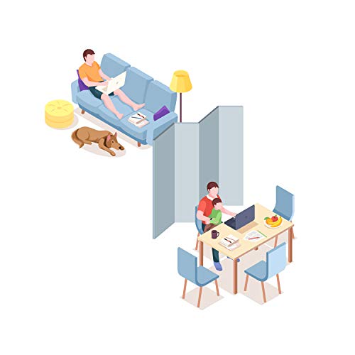 murando Paravento Loft 225x172 cm Stampa bilaterale su Tela in TNT 100% ...