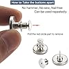 Amazon.com: [Upgraded] 8 Sets Jean Buttons pins No Sew Instant 17mm ...