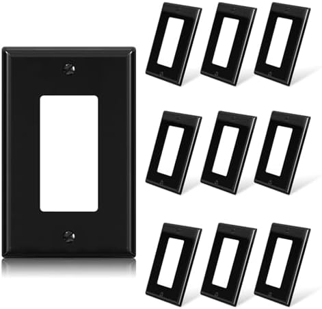 ELEGRP Decorative Receptacle Wall Plate, 1-Gang Mid Size Outlet ...