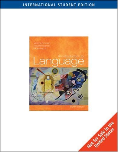 An Introduction to Language (8th Edition): Amazon.co.uk: Fromkin ...