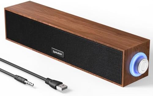 Amazon.com: Nylavee Computer Speakers, PC Sound bar for Desktop, HiFi ...