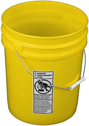 Amazon.com: Tan 5 Gallon Bucket; Heavy Duty 90 Mill. : Home & Kitchen