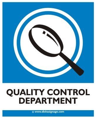 Quality Control Department Sign Board : Amazon.in: Office Products