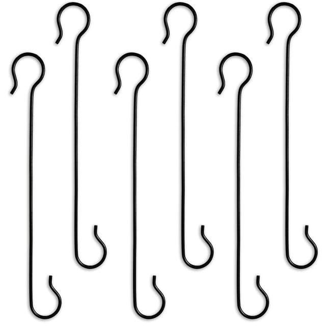 Kerqoor 10 inch 5 Pack Extra Large S Hooks, Heavy Duty Hanging Hooks ...