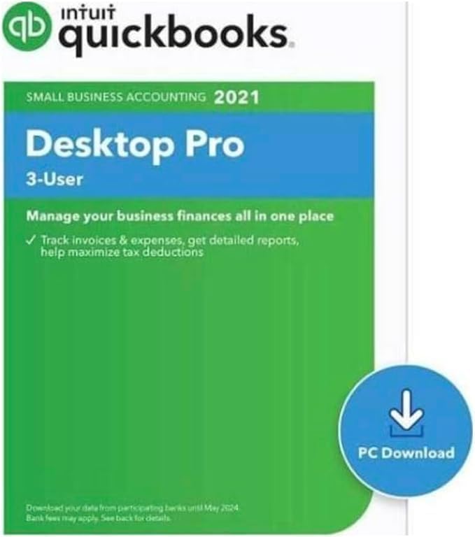 Amazon.com: Quick Books Desktop Pro 2021 | 3 User's | NO DVD | LIFETIME ...