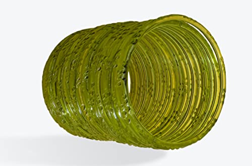 Buy The Golden Cascade TGC Beautiful Transparency Design Glass Bangle ...