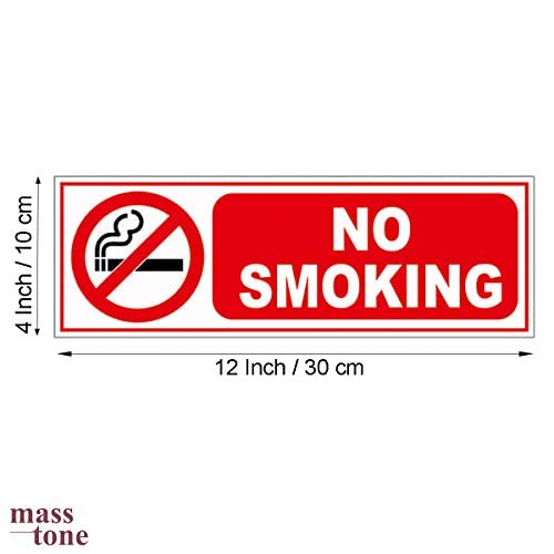 Buy Masstone No Smoking Sign Board | Sign Board (4x12 Inch) | Emergency ...