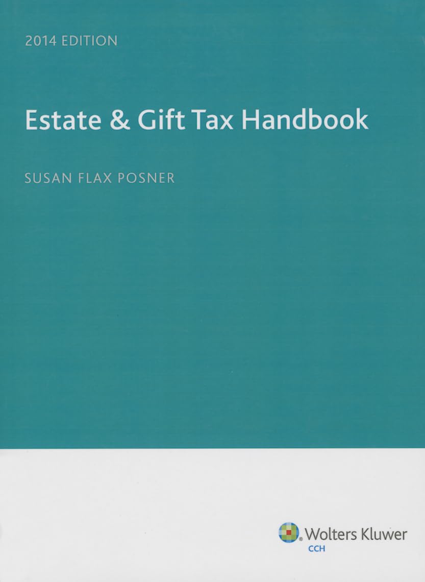 Amazon.com: Estate & Gift Tax Handbook (2014): 9780808038764: Susan ...
