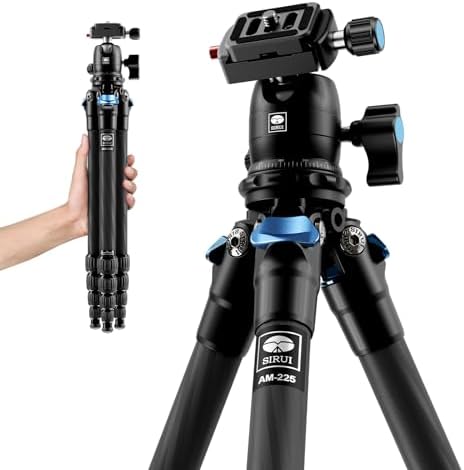Amazon.com : SIRUI Carbon Fiber Tripod Lightweight 2lbs with Panoramic ...