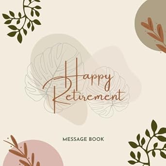 Amazon.com: Happy Retirement Message Book: Retirement Guest Book for ...