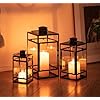 Amazon.com: NUPTIO Black Lanterns Decorative Indoor: 3Pcs Hanging Metal ...