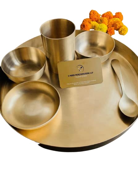 S Maru Merchandising Pure Kansa (Bronze) Dinner Set - 6 Pcs KANSA ...
