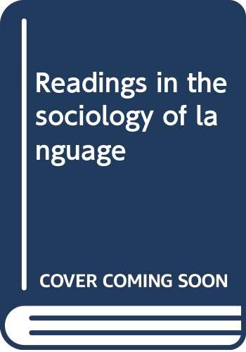Readings in the sociology of language: Fishman, Joshua A. (Ed.): Amazon ...