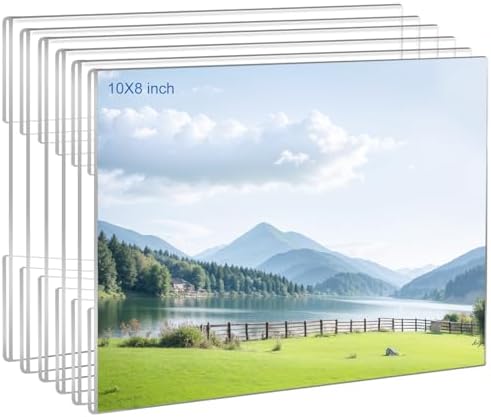 Amazon.com - Set of 12 Snap - 8x10 Clear Acrylic Self Standing Photo ...