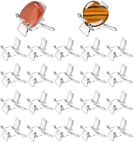 Amazon.com: DARENYI 20Pcs Rock Display Stand Small Acrylic Rock Holder ...