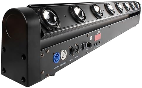 Amazon.com: SHEHDS Moving Head Light Bar LED 8x12W RGBW 4IN1 Beam and ...