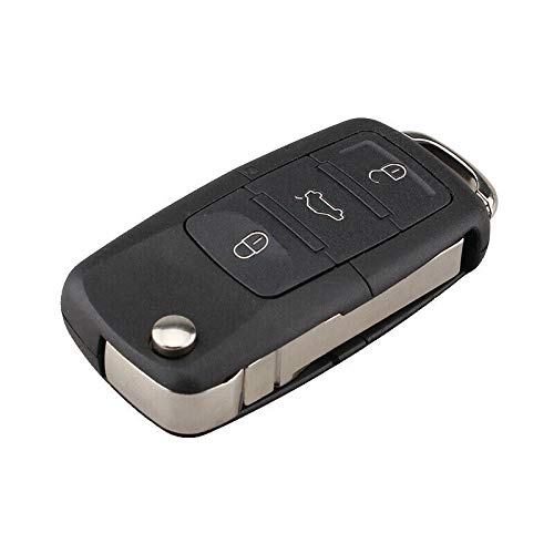 WHIZZO 1X(Car 433MHz 3 Buttons Flip Uncut Remote Key Case Fob with ID48 ...