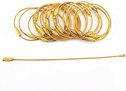 Amazon.com: Mini Skater 6inch Key Rings Keychain Stainless Steel Wire ...