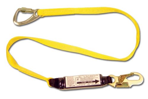 Double-Tuff Shock Absorbing Lanchor Web Lanyard with Pack: Fall Arrest ...