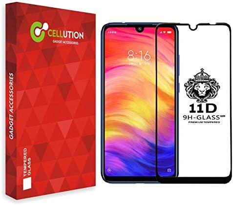 CELLUTION 11D Tempered Glass for Xiaomi Mi Redmi Note 8 Pro Full Screen ...