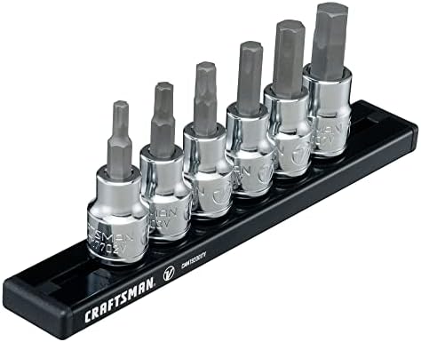 CRAFTSMAN V-SERIES Socket Set, Hex SAE, 3/8 Inch Drive, 6 Piece ...