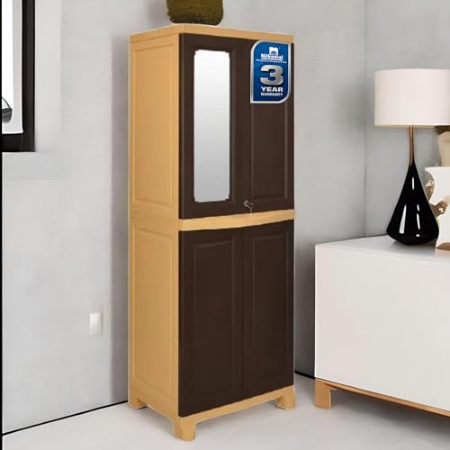 Nilkamal Freedom Big 1 (Fb1M) Plastic Big Mirror Cabinet For Storage|3 ...