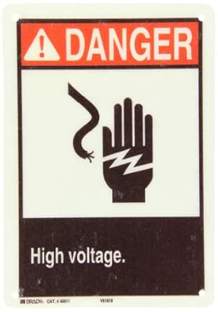 Brady 45011 Premium Fiberglass ANSI Z535 Safety Sign, 10" X 7", Legend ...