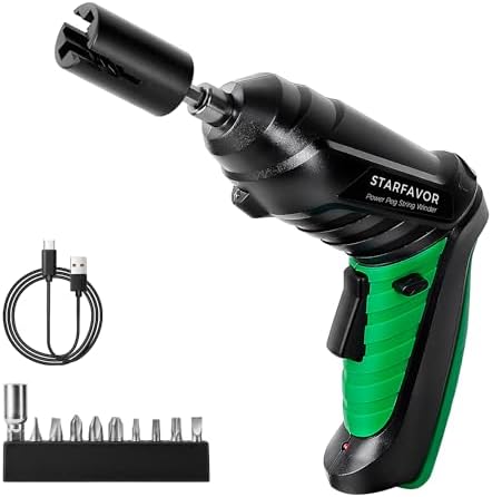 Amazon.com: Starfavor Electric String Winder, 200RPM Automatic Guitar ...