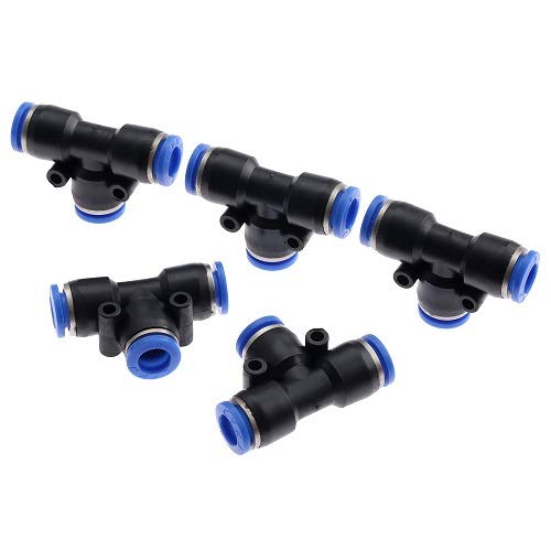 8mm t Pneumatic Push in Plastic Air pipe 8mm Tube Fitting Jointer and ...