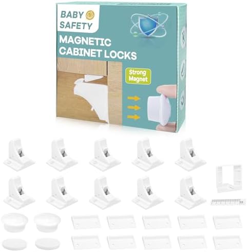 Amazon.com: Magnetic Cabinet Locks Baby Proofing - Children Proof ...