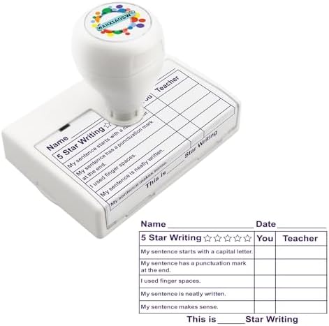 Amazon.com: 5-Star Writing Grid Self Inking Stamp : Office Products